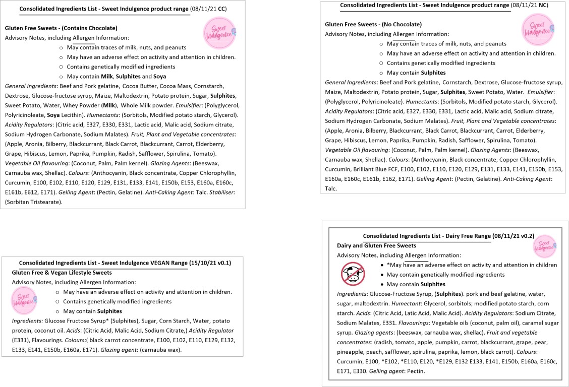FAQs - Sweet Indulgence
